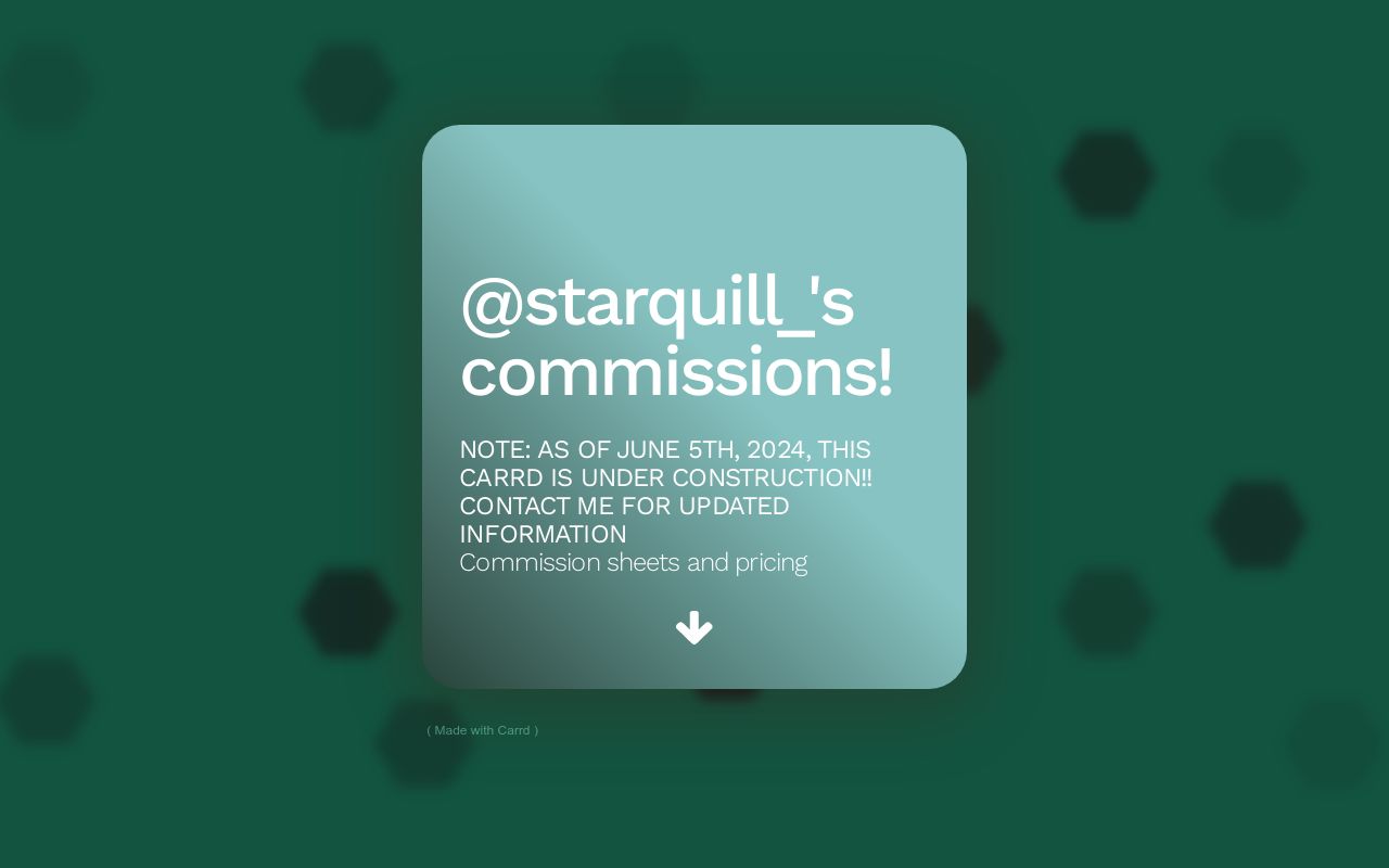 starquill_ Commissions Carrd!